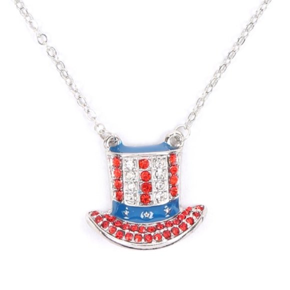 One Blessed Nana | Jewelry | Nwt Boutique Fun Uncle Sam Hat Patriotic ...